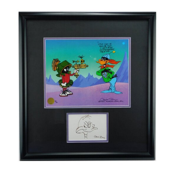 Warner Bros. | Art | Marvin Martian Chuck Jones Signed Cel Duck Dodgers ...